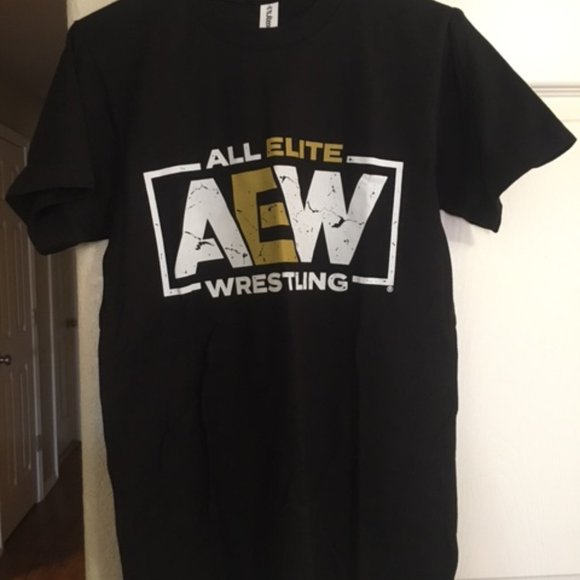 Tultex | Shirts | Mens Aew Logo Teeblacksize S | Poshmark